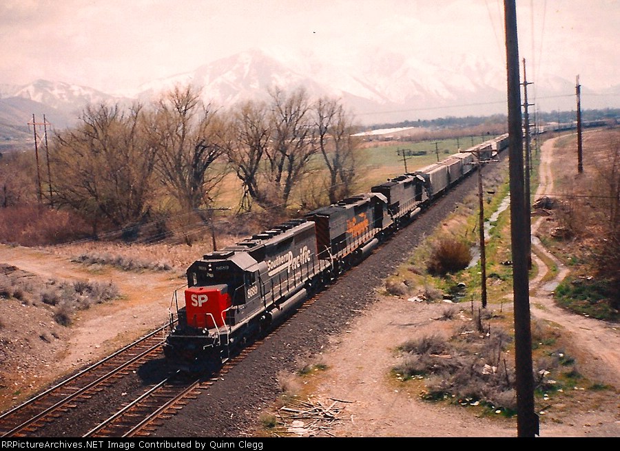 Southern Pacific SD40M-2 No.8689 Springville,Utah April 2,1995.